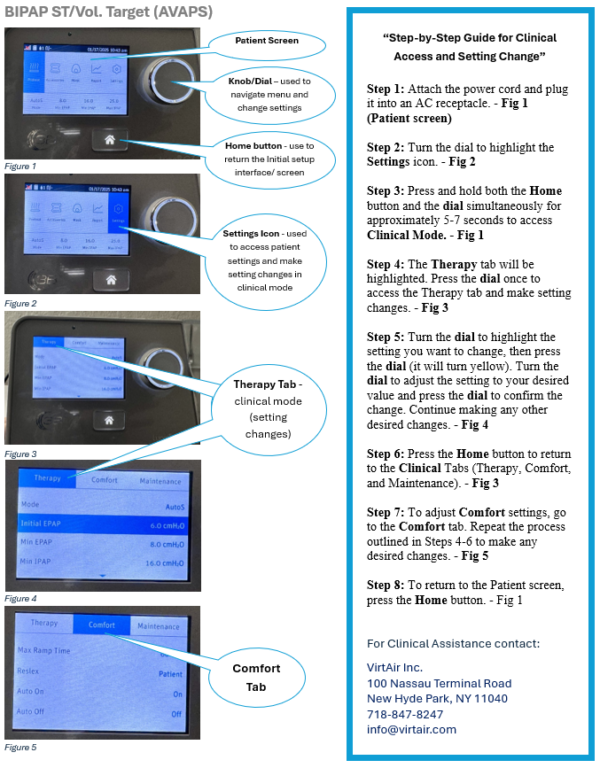 BIPAP ST/Vol. Target (AVAPS) - Virtair Inc.